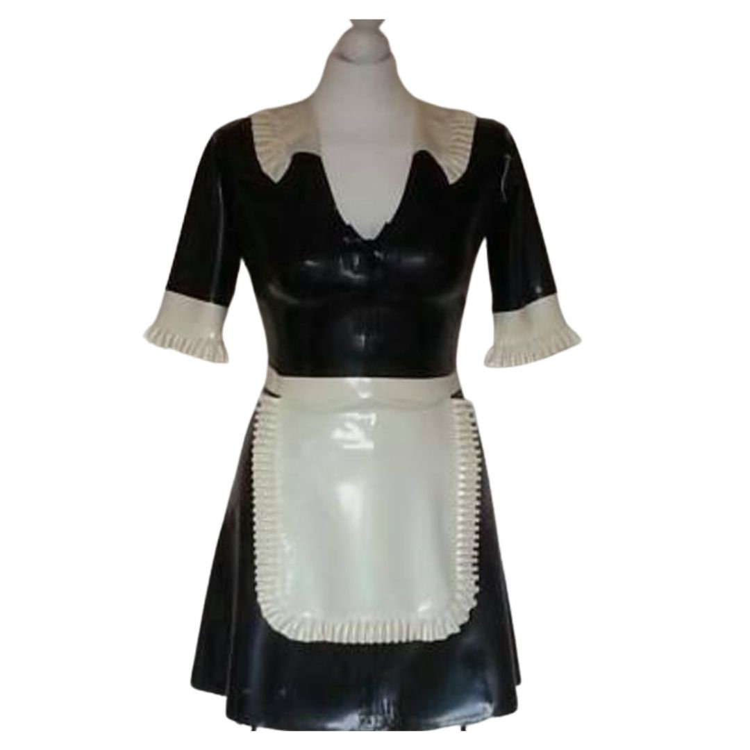 Latex French Maid Costume - Etsy
