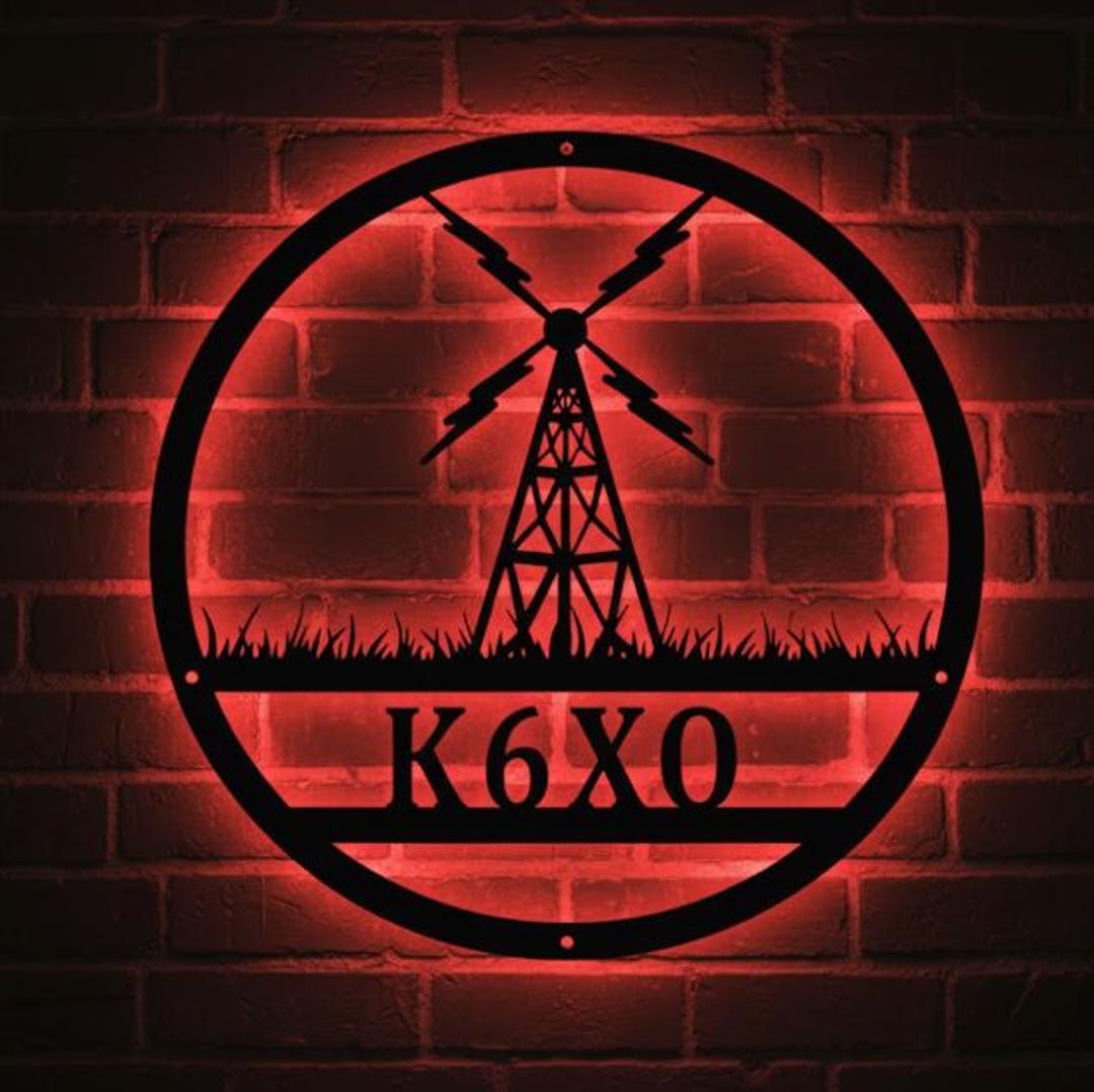 Personalized Ham Radio LED Lights, Amateur Radio Gifts, Custom Call ...