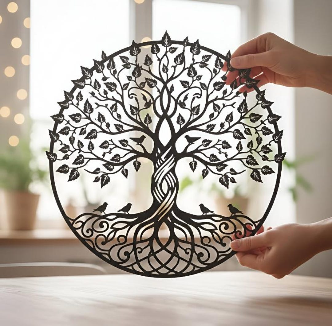 Custom Large Tree of Life Metal Sign, Tree of Life Wall Art Rustic ...