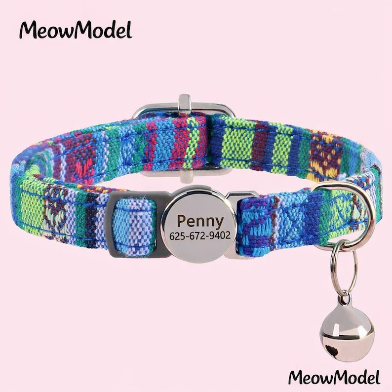 Personalized Cat Collar – Custom Engraved Just for Your Cat - Etsy Israel