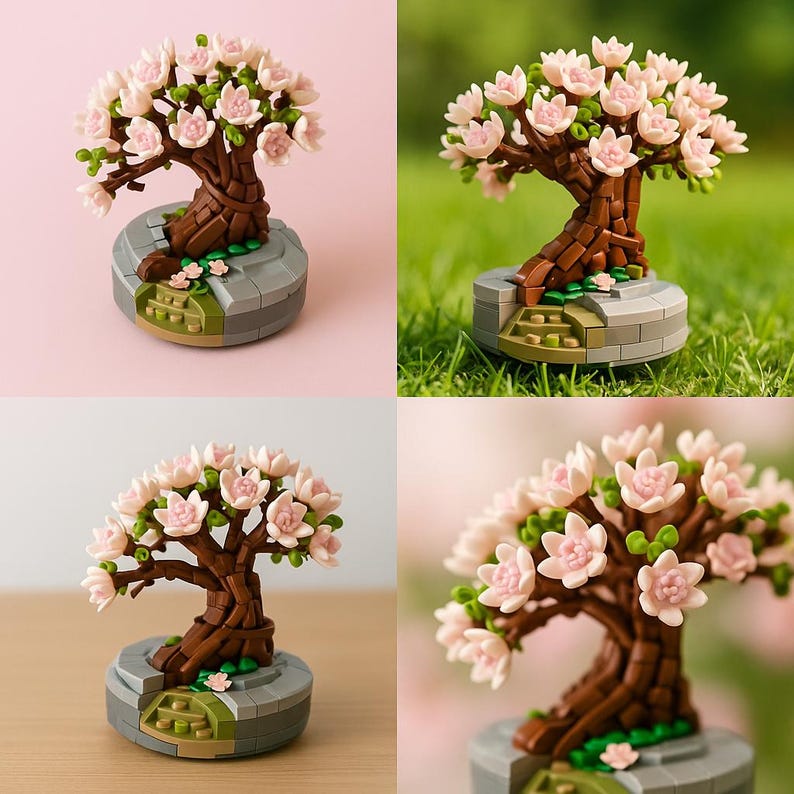 LEGO Cherry Blossom Bonsai Tree – Pink Sakura Mini Block Display Model - Etsy Israel