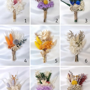 Mini Dried Flower Bouquet, Bridesmaid Proposal Gifts, Wedding Favor ...