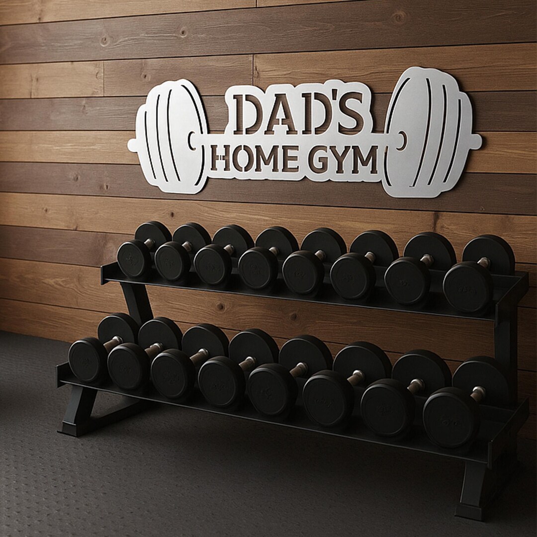 Custom Home Gym Sign, Work Out Steel Art, Custom Home Gym Decor ...