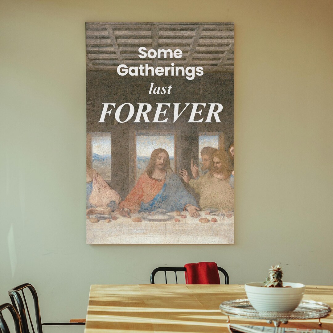 The Last Supper Meme Wall Art - Funny Office Meeting Printable Poster ...