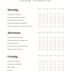 ADHD Dopamine Planner, Full Day Morning , Afternoon,night Routine ...