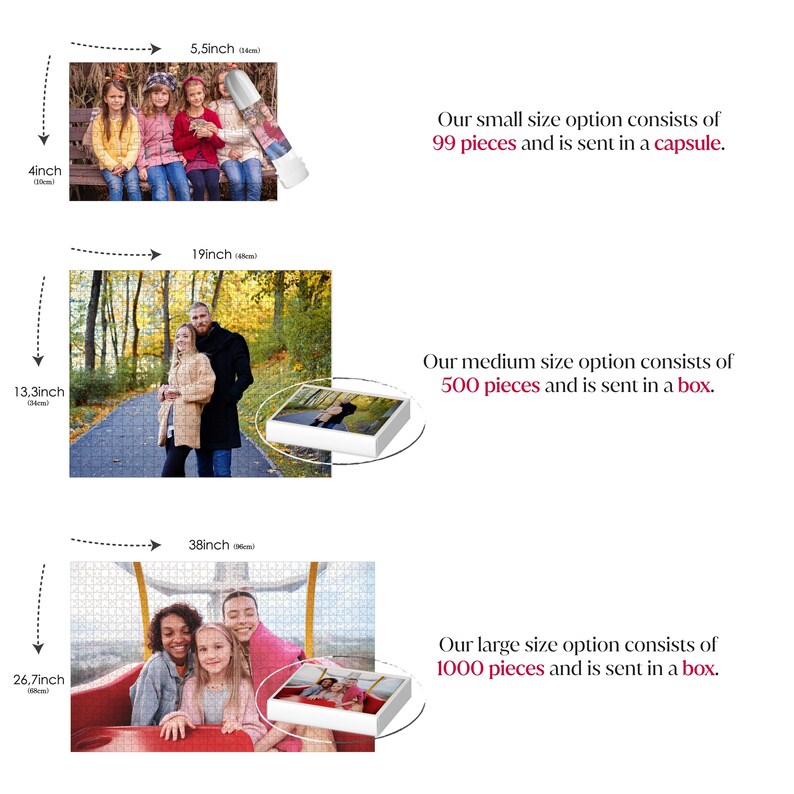Custom Puzzle From Photo With Personalized Box. Unique Jigsaw, Baby ...