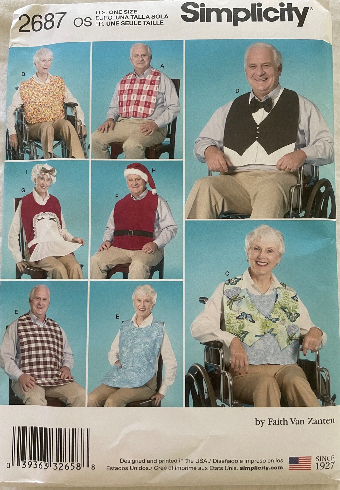 Simplicity 2687 Pattern Adult Clothing Protectors and Hats UNCUT - Etsy