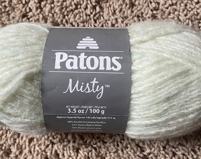 2 Skeins Patons Misty Yarn Minty Mist - Etsy