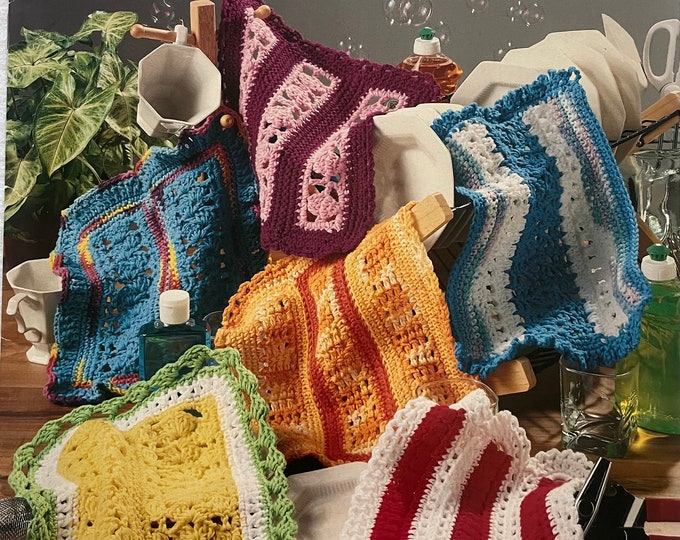 Mile-a-minute Dishcloths Crochet Pattern Book 12 Designs - Etsy