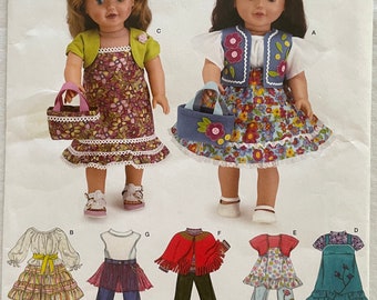 Simplicity 8961 Pattern 18" Doll Clothes UNCUT - Etsy