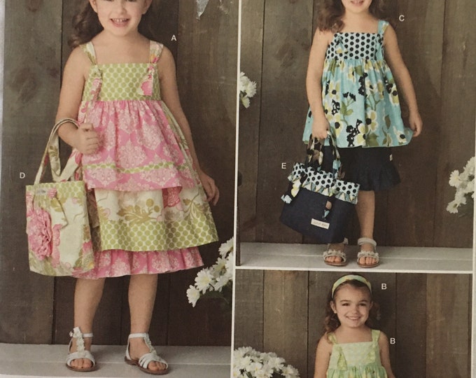Simplicity 2171 Pattern Toddler Girls' Dress, Top, Pants, Bag Sz 3 - 8 ...