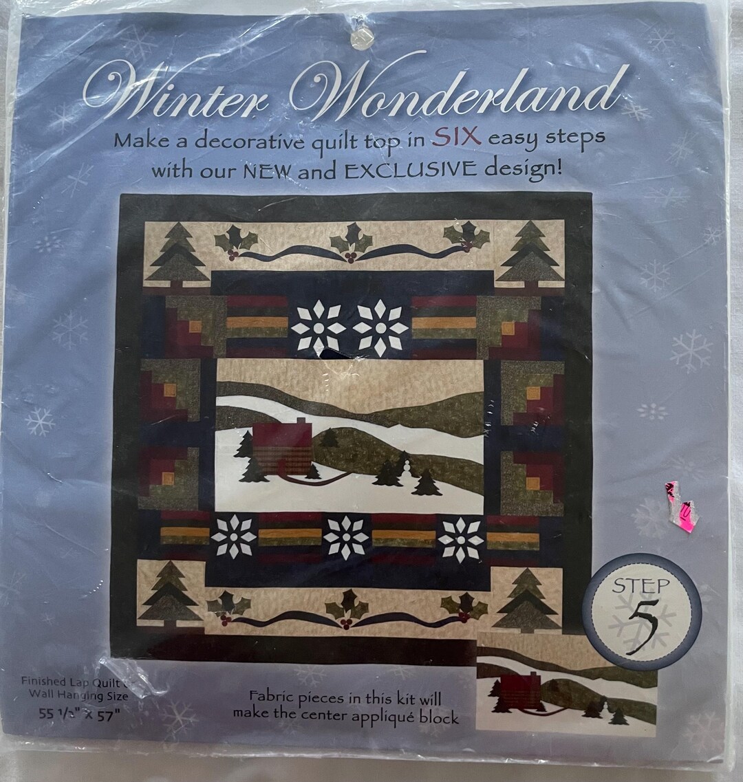Winter Wonderland Quilt Pattern Packet With Fabric Step 5 - Etsy