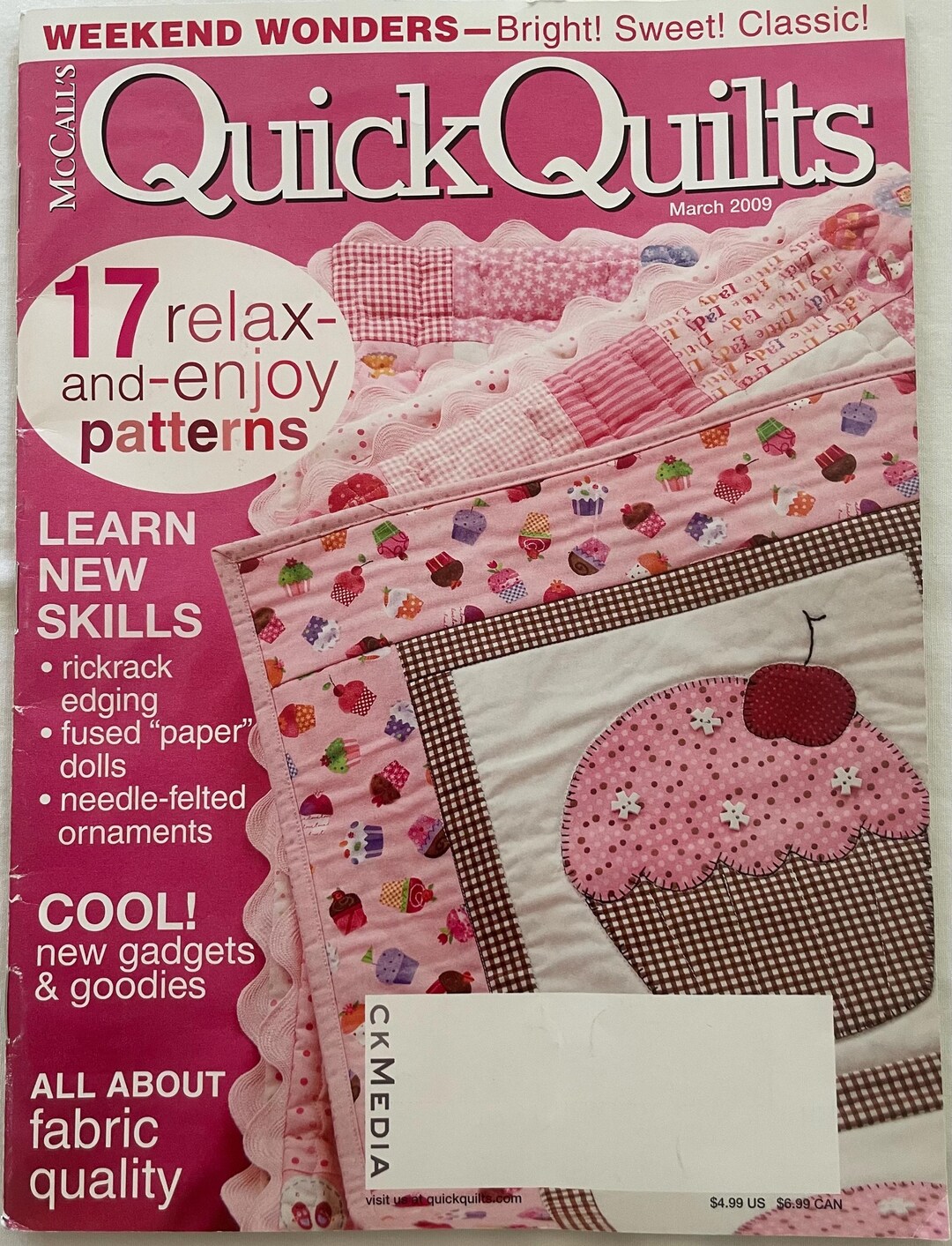 Mccall's Quick Quilts Magazine March 2009 - Etsy
