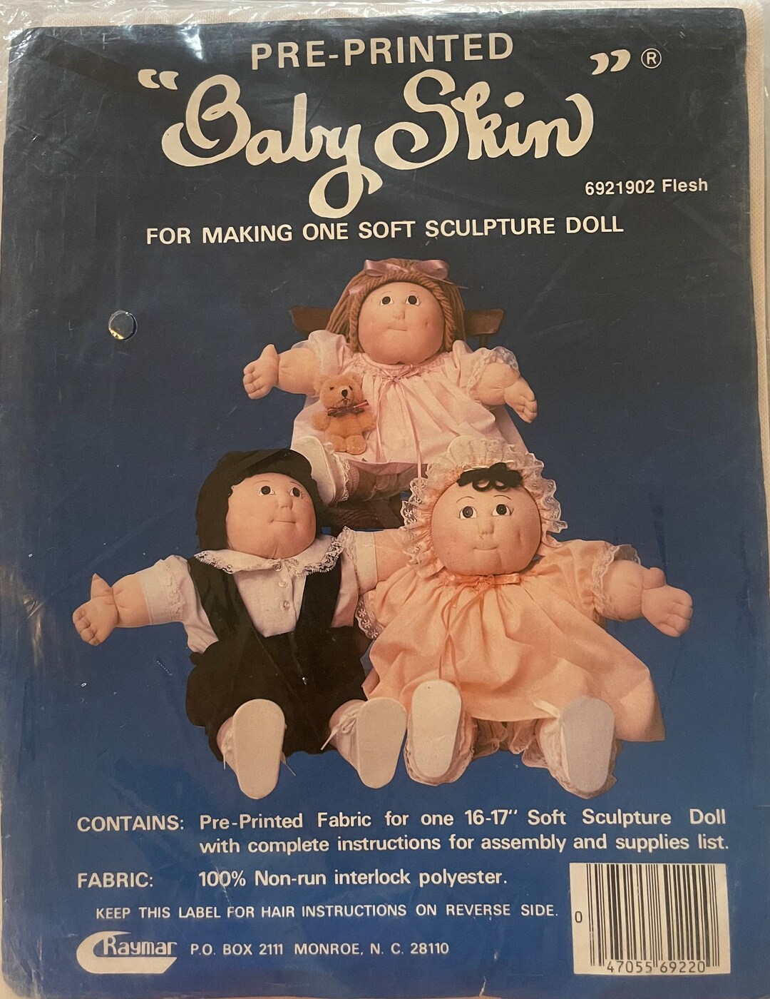 Baby Skin Soft Sculpture Doll Pre-printed Fabric - Etsy