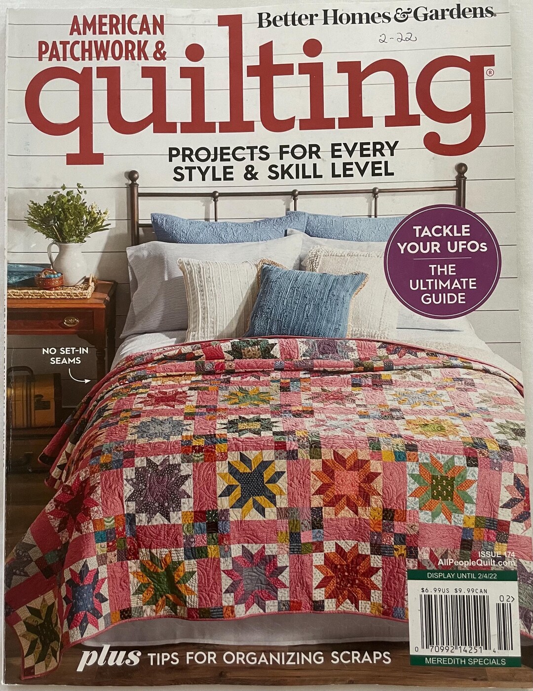 BHG American Patchwork & Quilting Magazine Issue 174 Feb 2022 - Etsy