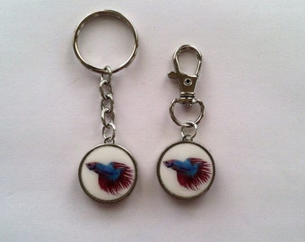 Betta Fish Keychain | Etsy