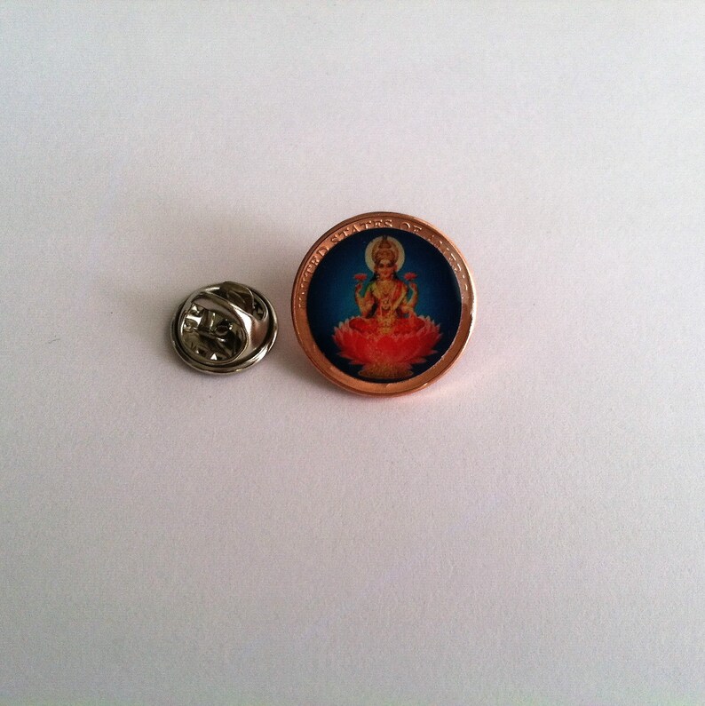 Lakshmi Goddess Lucky pinny Penny Pin OR Dime Pin | Etsy