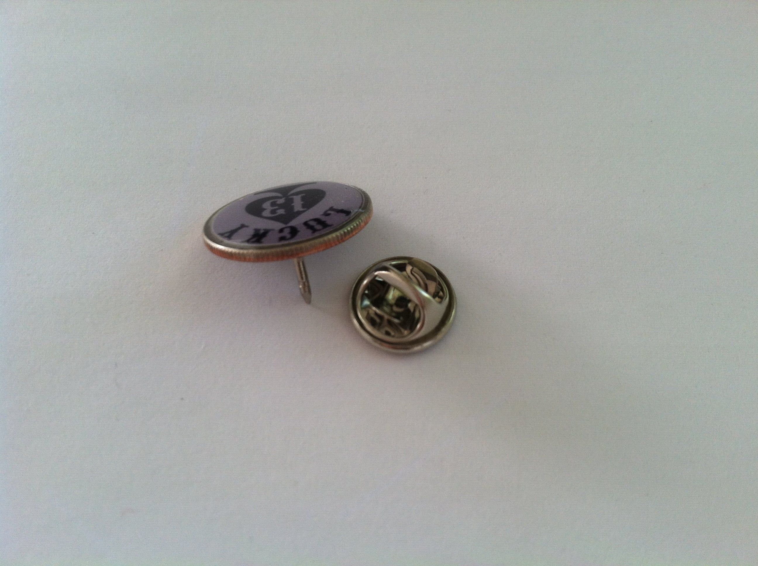 Lucky 13 Lucky Pinny Penny Pin OR Dime Pin | Etsy