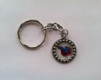Resin Beta Fish Keychain - Etsy