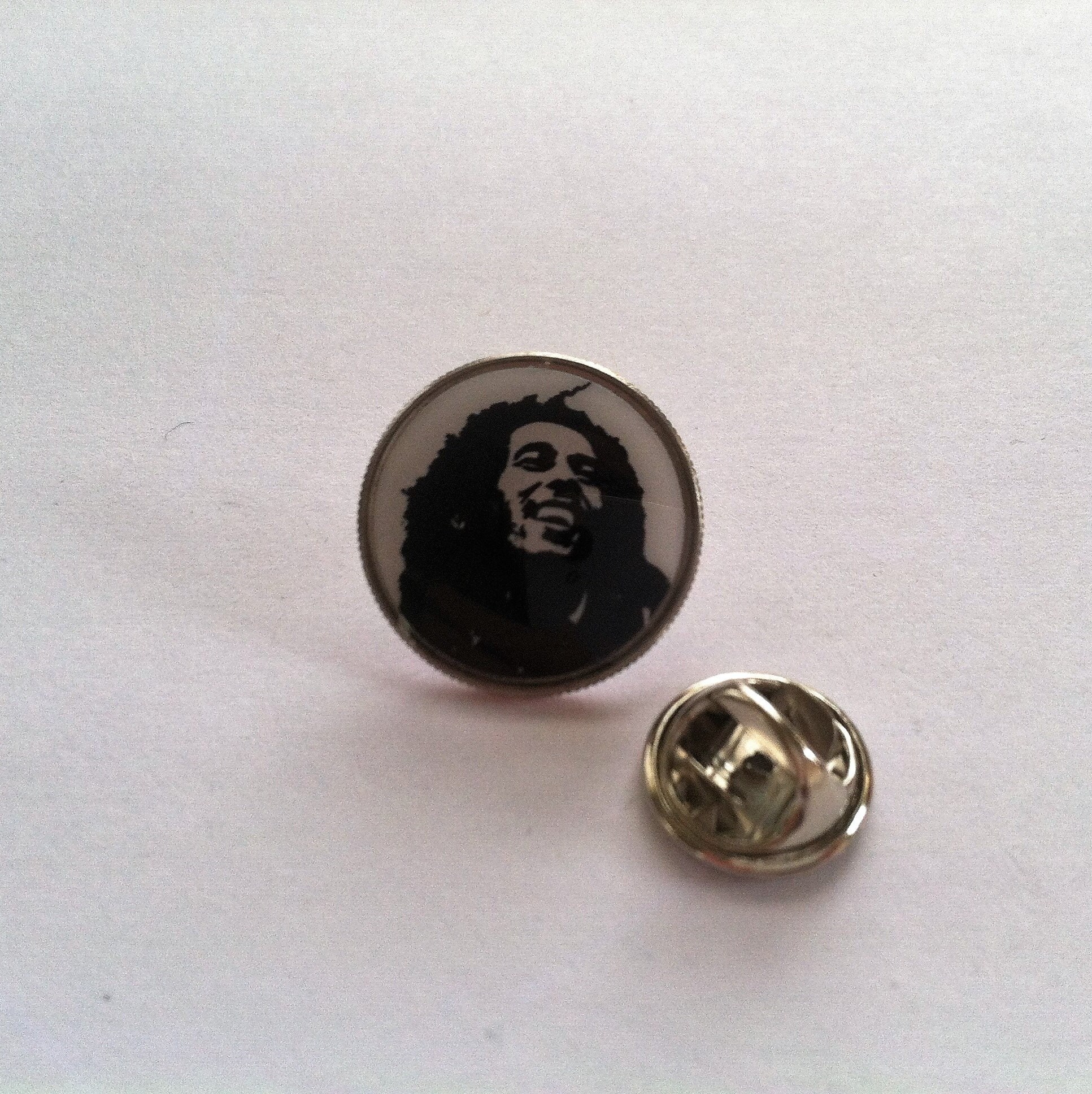 Bob Marley Lucky pinny Penny Pin or Dime Pin Black - Etsy