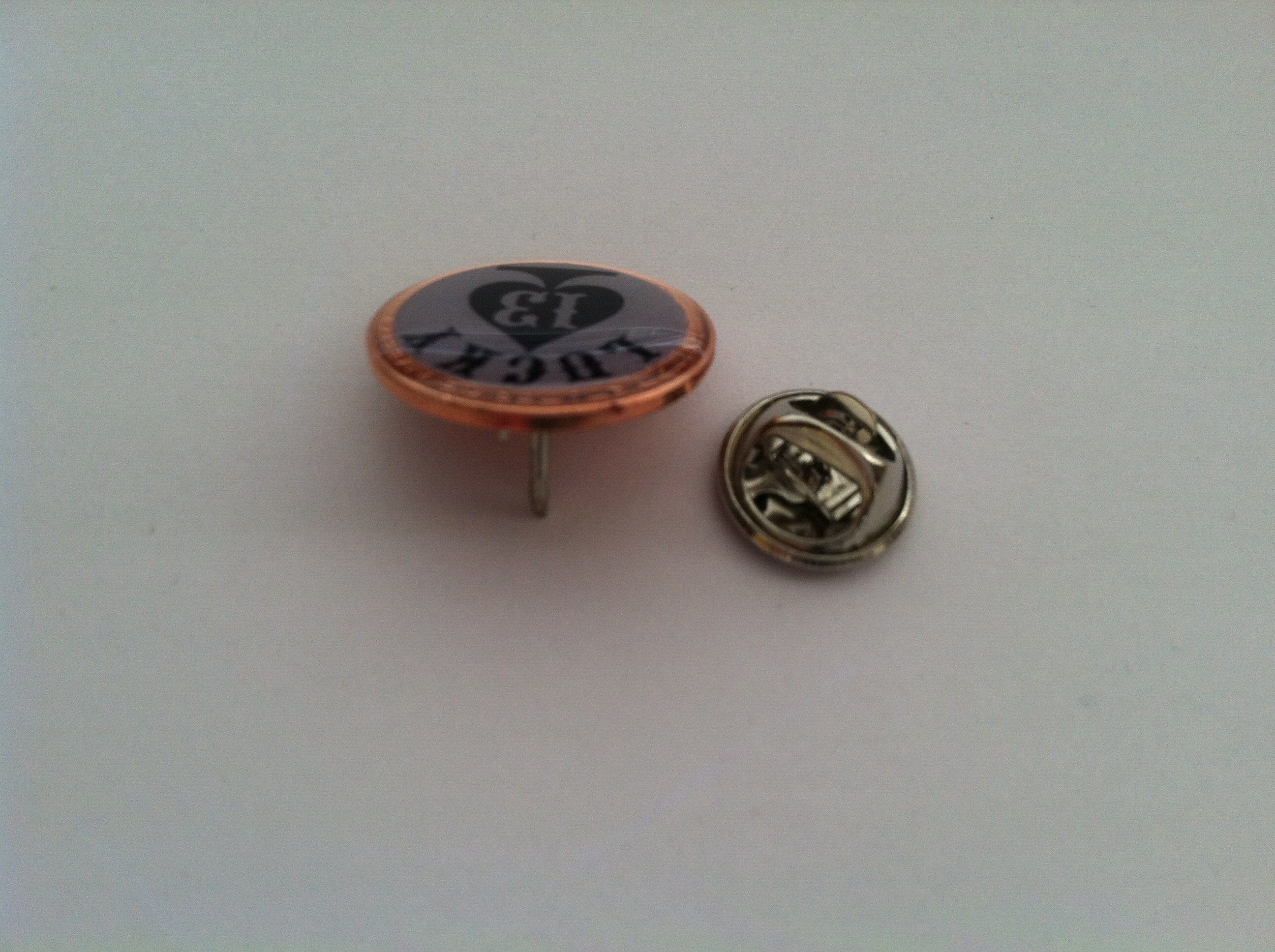 Lucky 13 Lucky Pinny Penny Pin OR Dime Pin | Etsy