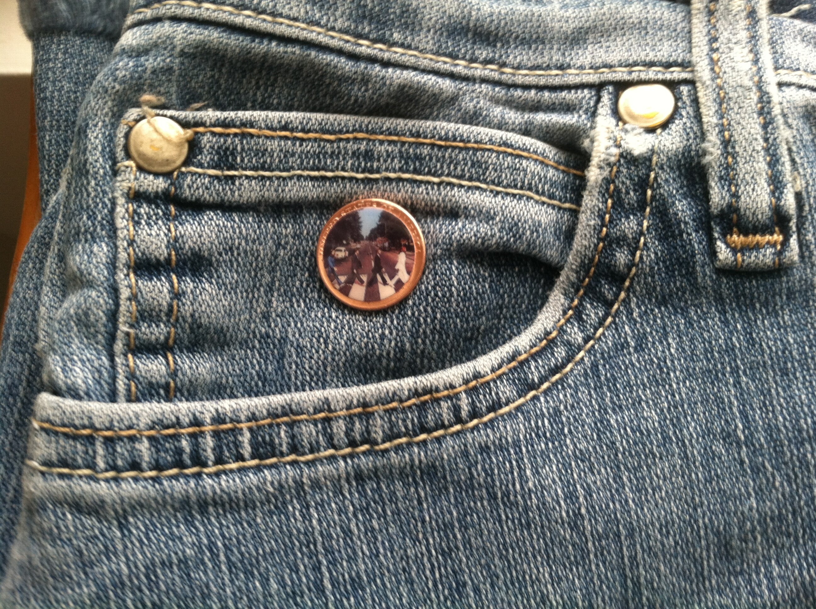 The Beatles Abbey Road Lucky Pinny Penny Pin | Etsy