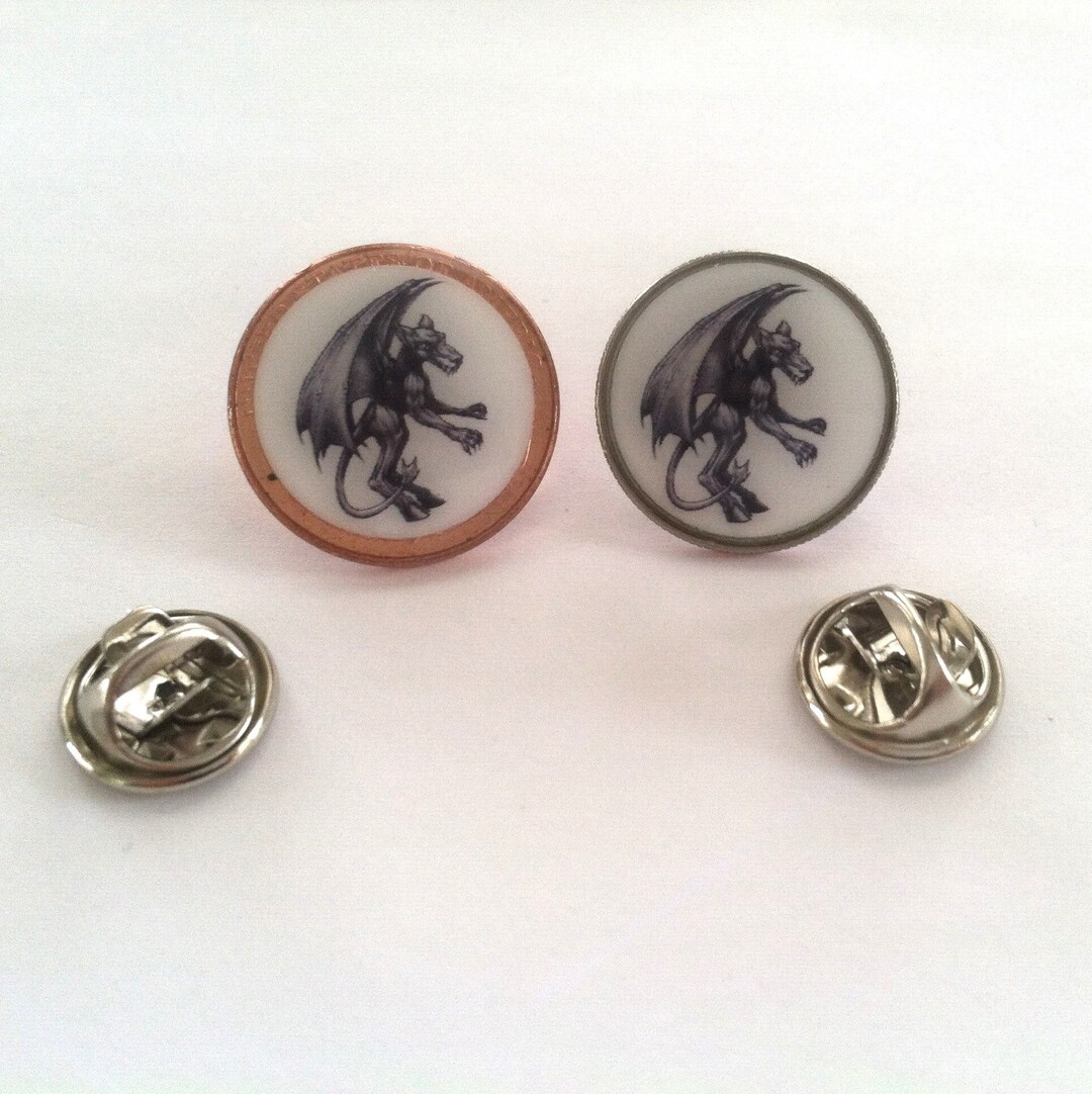 Jersey Devil Lucky pinny Penny Pin OR Dime Pin - Etsy