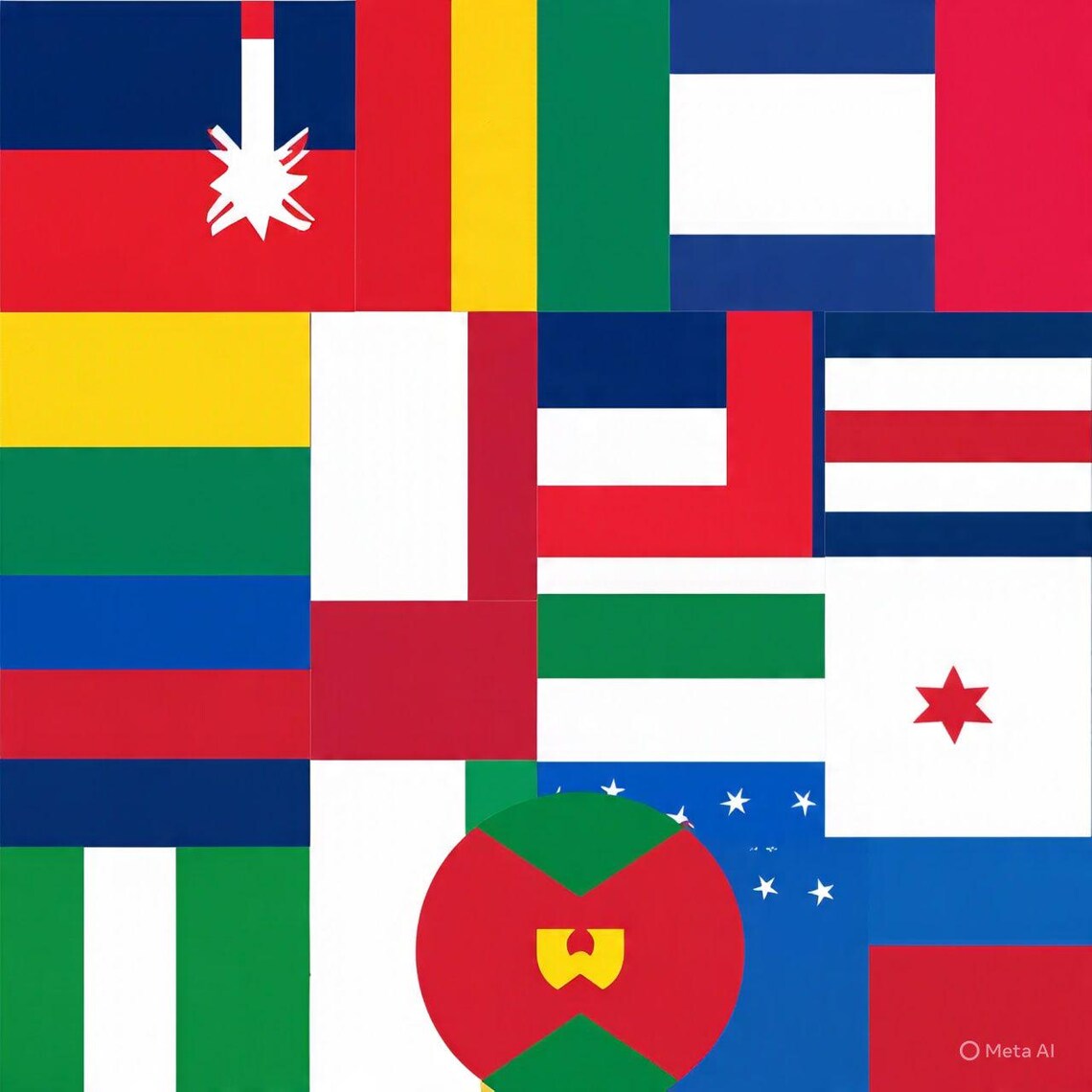 World Flags Digital Print | International Countries Flag Wall Art ...