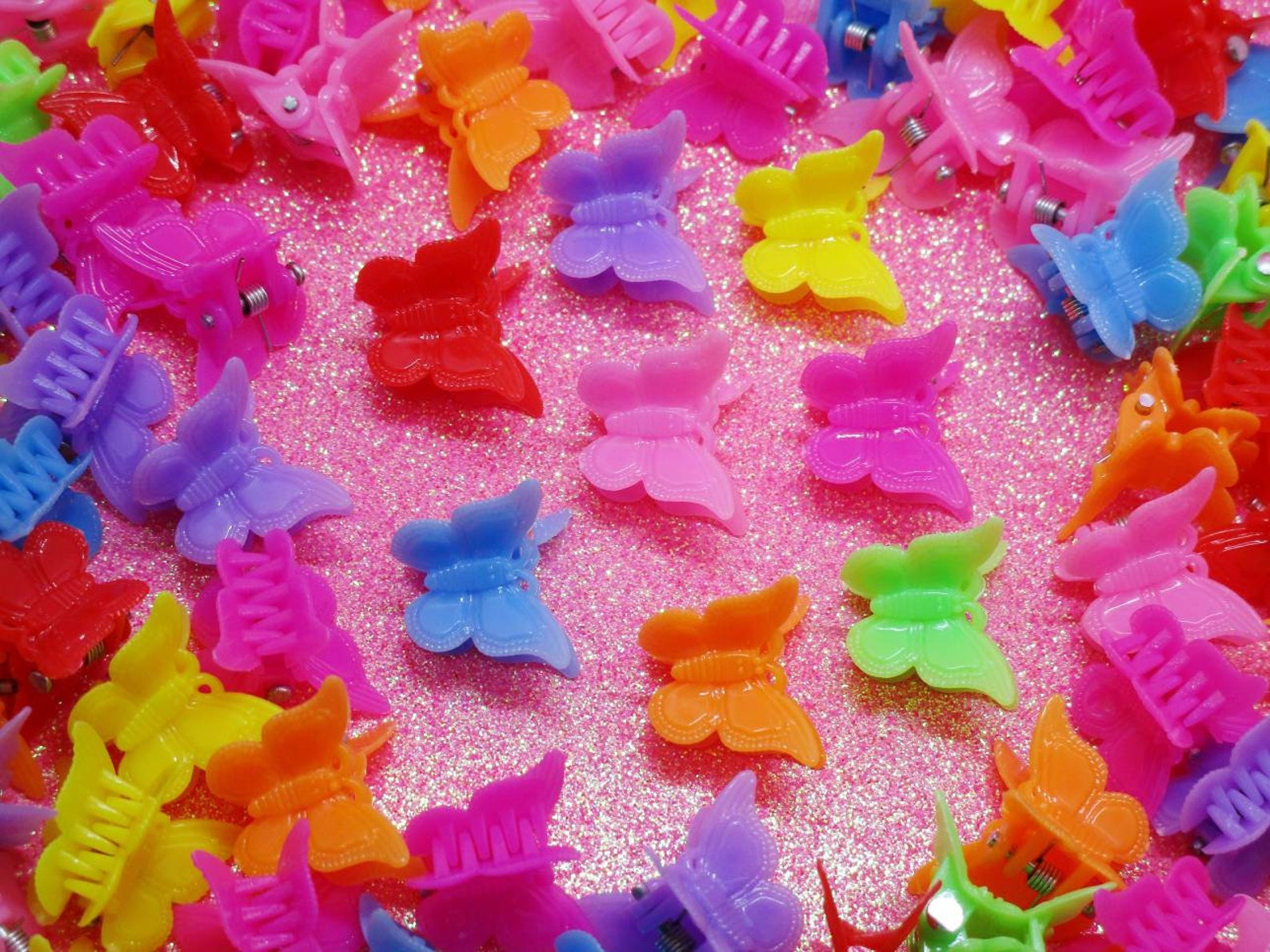 10pc Set 90's Butterfly Clips 90's Hair Clips | Etsy