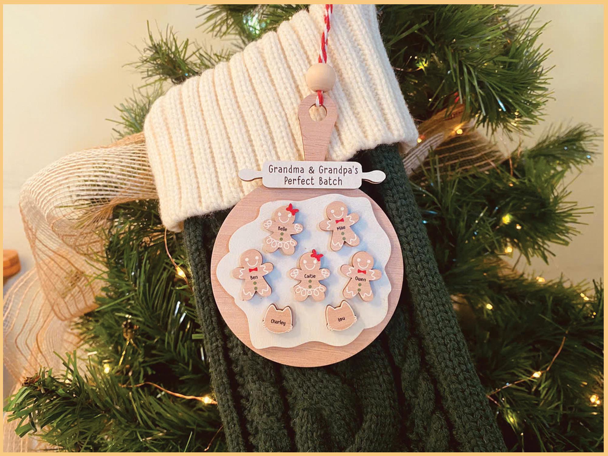 Personalized Gingerbread Christmas Ornament – Grandma & Grandpa’s ...