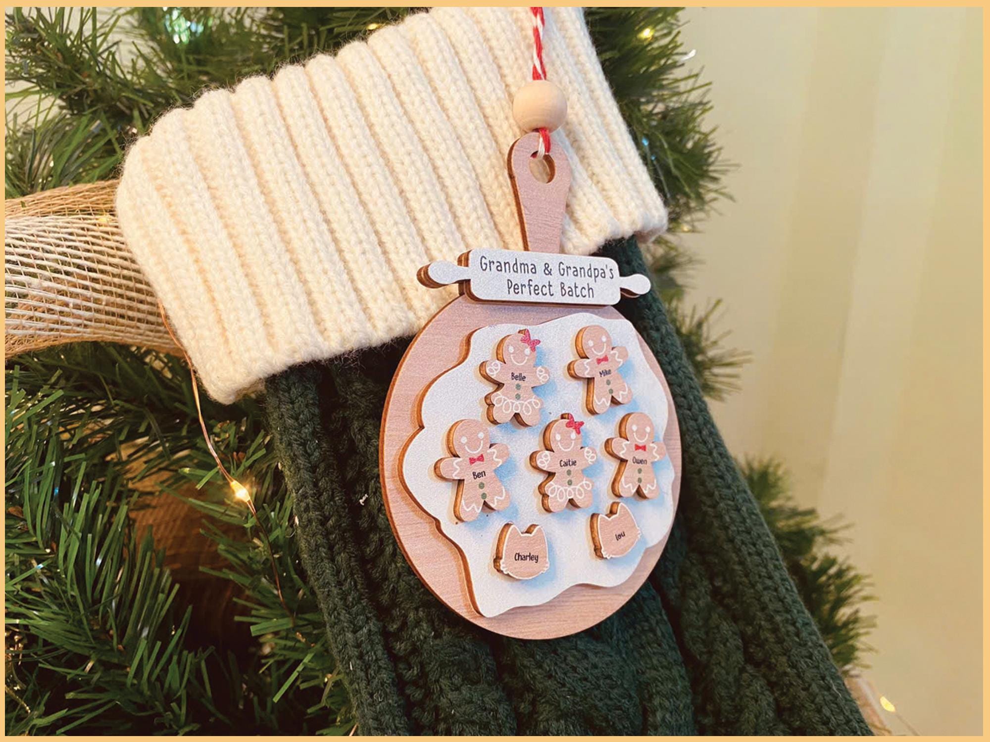 Personalized Gingerbread Christmas Ornament – Grandma & Grandpa’s ...