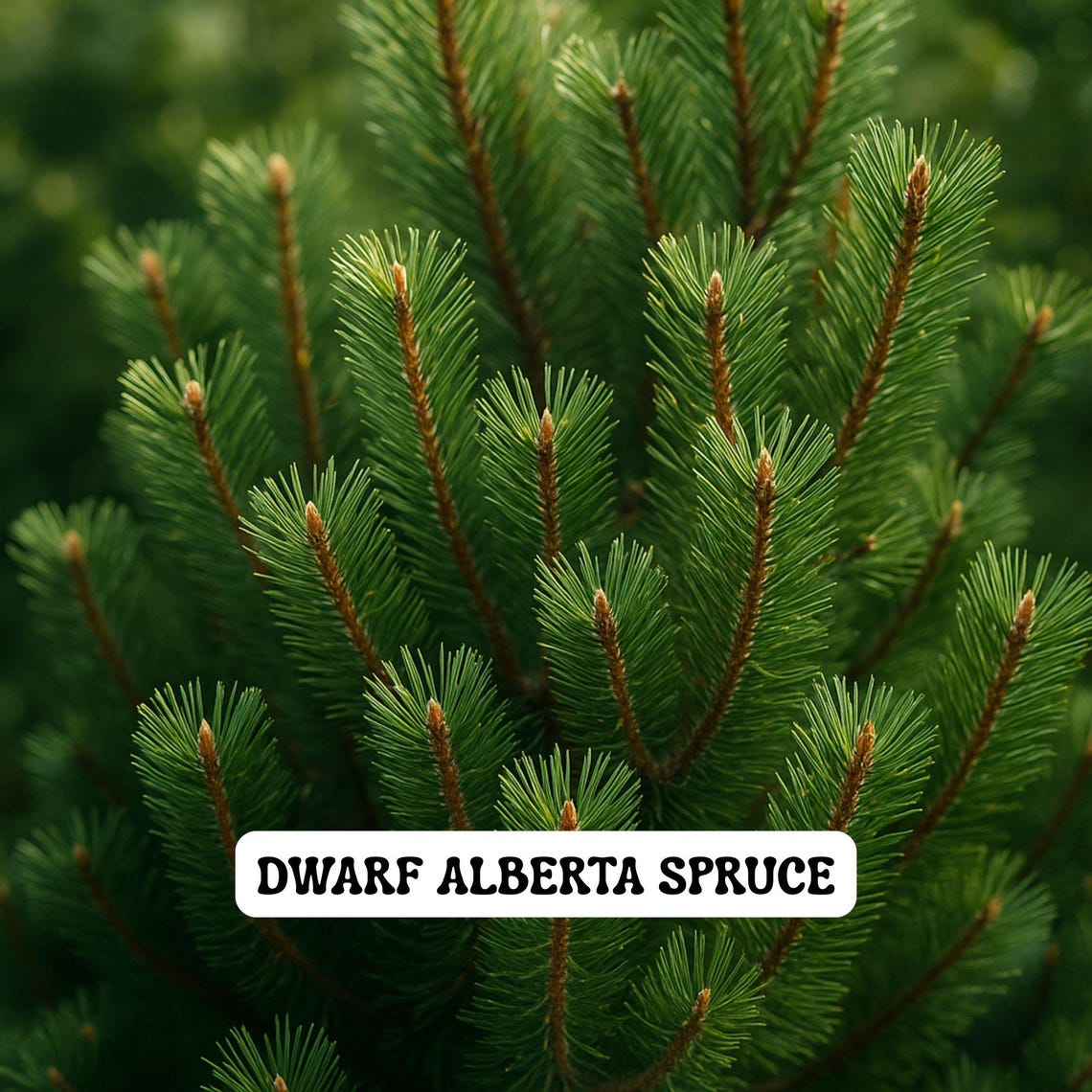 Dwarf Alberta Spruce Tree, Compact Evergreen Conifer 4" Pot, Slow ...