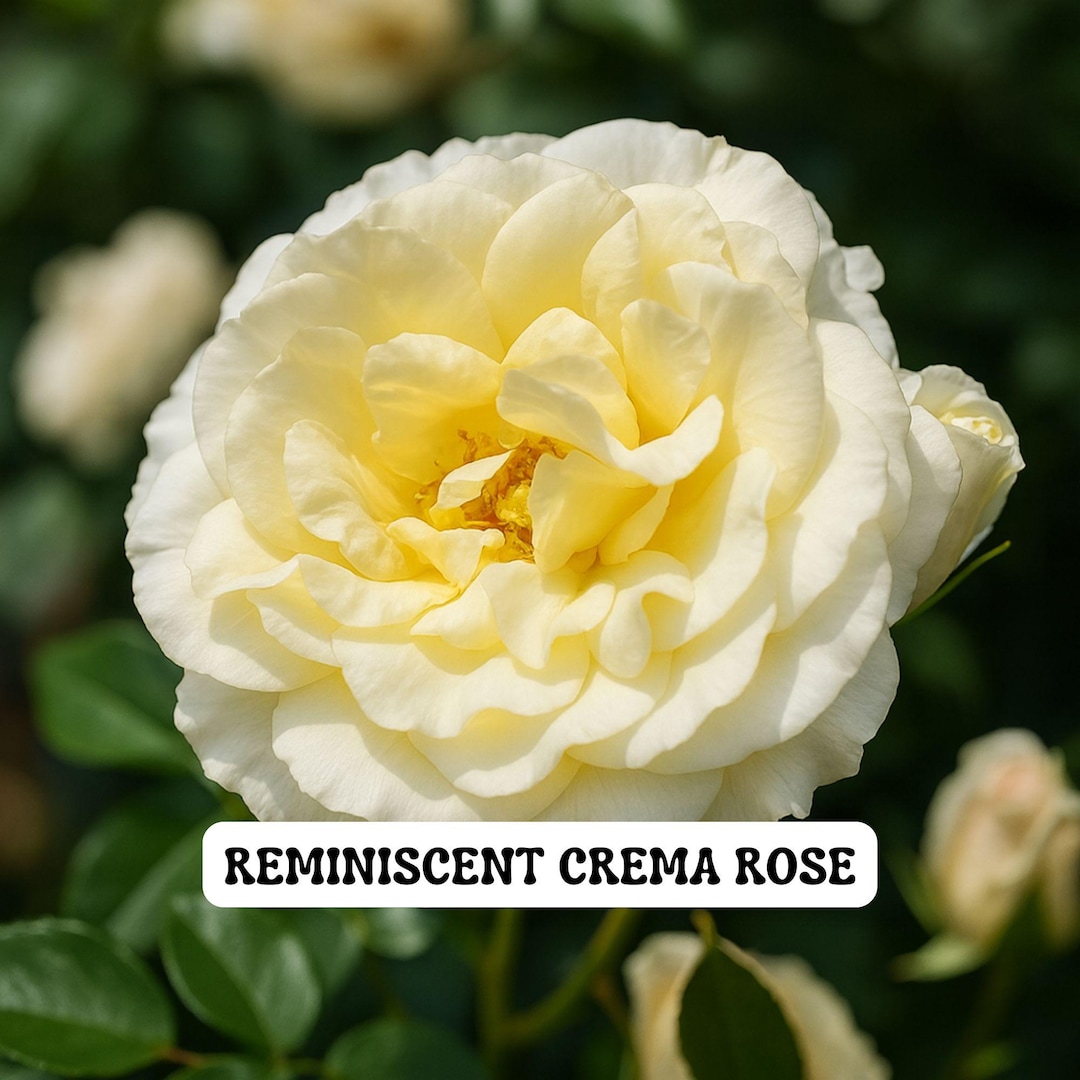 Reminiscent Crema Rose Bush, Creamy White Fragrant Rose (4" Pot Live ...