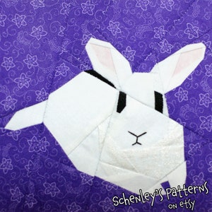 Rabbit Paper-piecing Quilt Pattern, PDF - Etsy