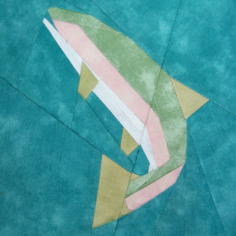 Rainbow Trout paper-piecing quilt pattern PDF | Etsy