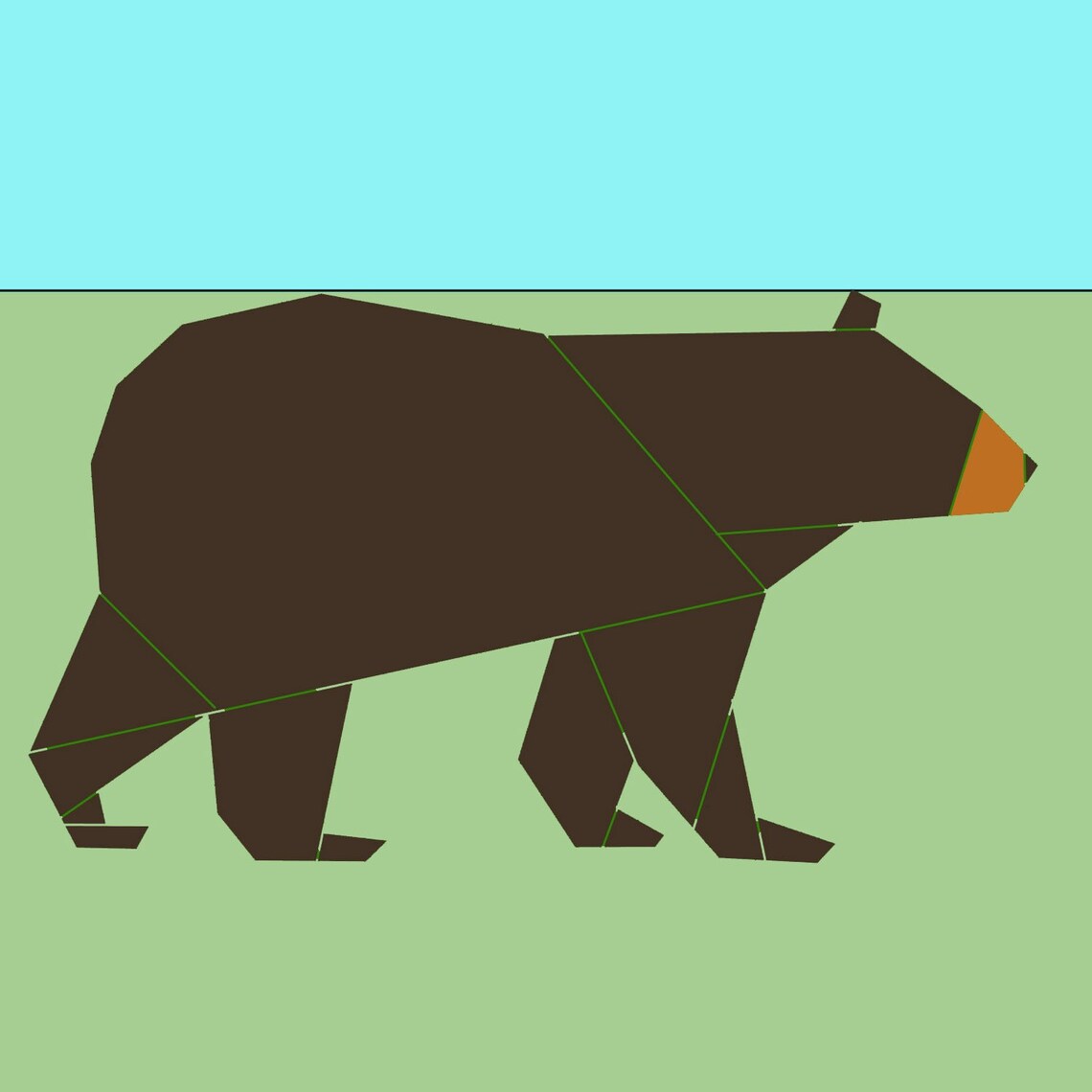Black Bear Paper-piecing Quilt Pattern PDF - Etsy Canada