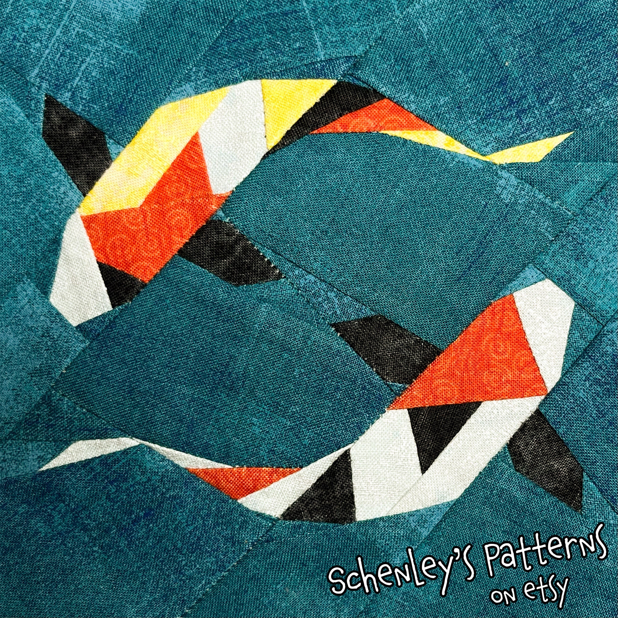 Koi Fish Paper-piecing Quilt Pattern, PDF - Etsy