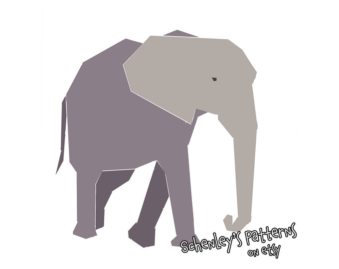 PDF the Matriarch Elephant Foundation Paper Piecing Quilt Pattern ...
