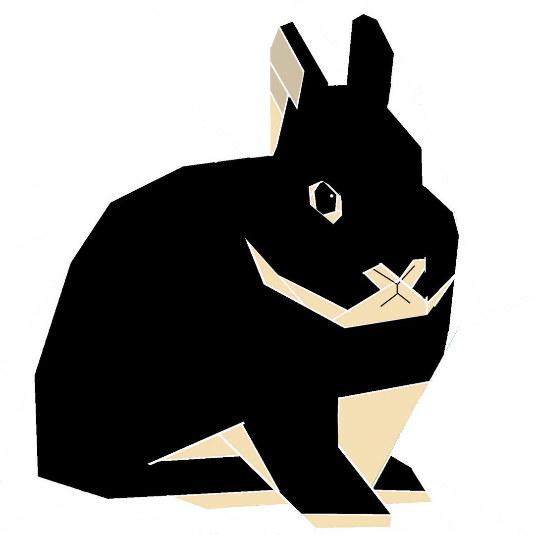 Netherland Dwarf Rabbit Paper-piecing Pattern PDF - Etsy