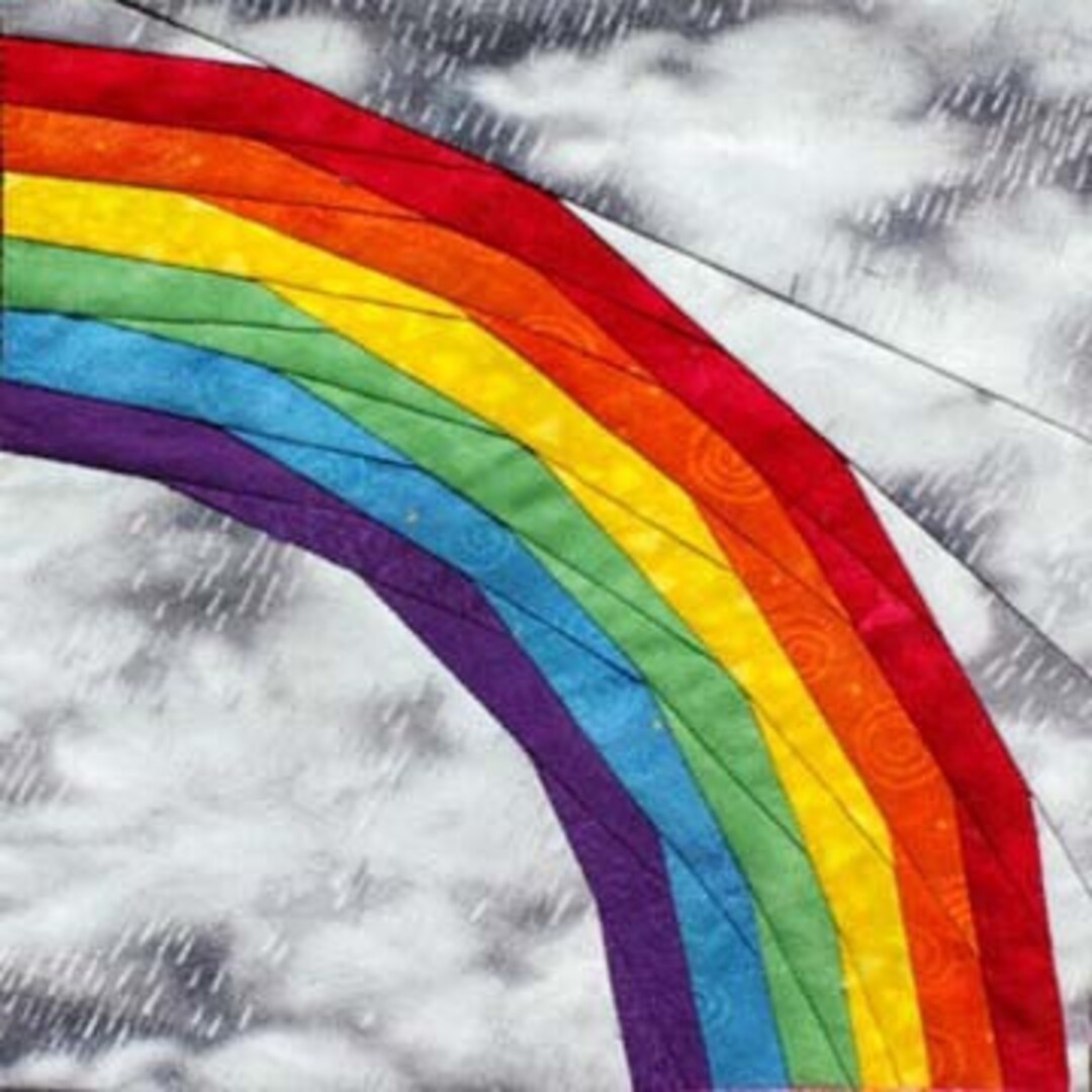 Rainbow Paper-piecing Quilt Pattern PDF - Etsy