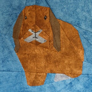 Set of 4 Rabbit Paper-piecing Patterns PDF - Etsy