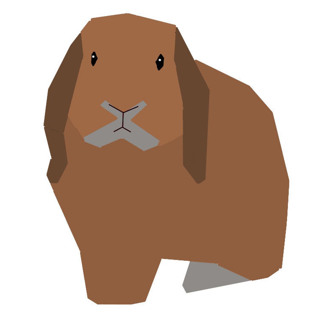 Lop Rabbit Paper-piecing Pattern PDF - Etsy