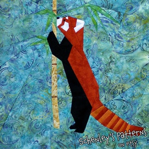 Set of 3 Red Panda Paper-piecing Quilt Patterns, PDF - Etsy