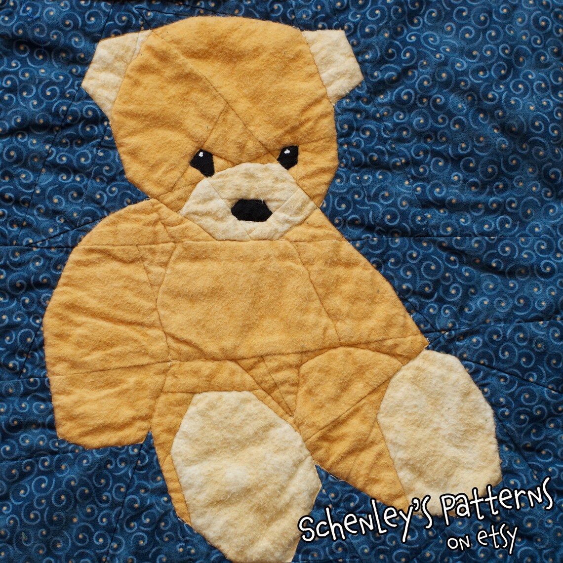 Teddy Bear Paper-piecing Quilt Pattern, PDF - Etsy