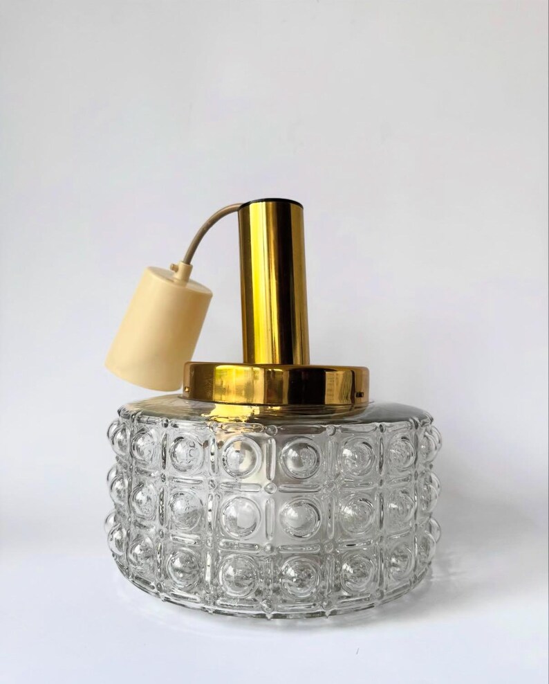 Rare Helena Tynell Ceiling Lamp – Vintage Mid-century Modern Glass ...