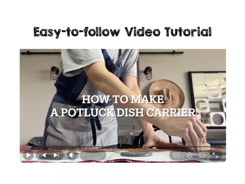 Potluck Dish Carrier Sewing Pattern | Wide Tote Bag (PDF Pattern) - Etsy UK