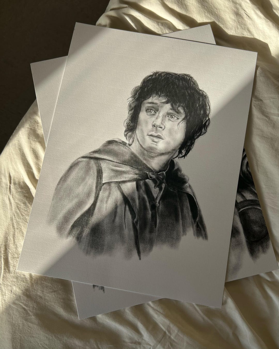 Frodo Baggins Drawing – Digital Lord of the Rings Art Print | Realistic ...