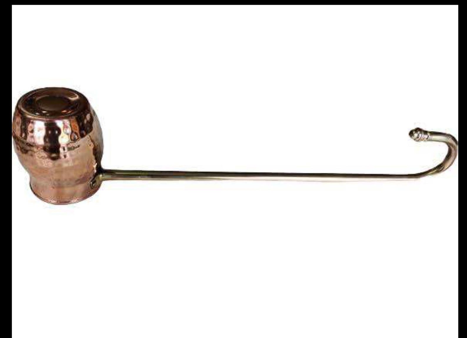 Pure Copper Ladle, Antique Indian Mug, Lota, Long Brass Handle | SARWA ...