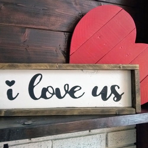 P.S. I Love You Block Set I Love Us Sign Valentines Day Decor - Etsy