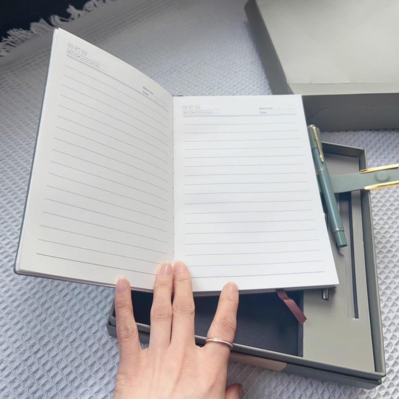 Notebook Gift Set With Pen, Engraved Journal, Business Gift Box ...